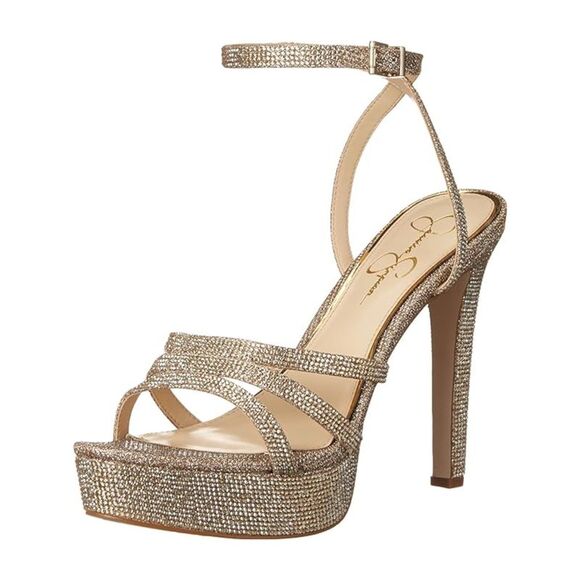 Jessica Simpson | Shoes | Jessica Simpson Womens Gold 12 Platform ...